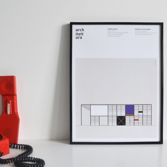 Poster Eames House – Laboratorio grafico